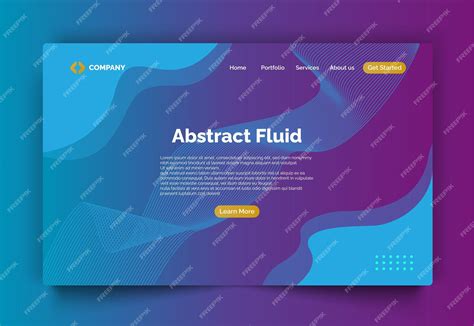 Premium Vector Modern Abstract Fluid Design Template Concepts For
