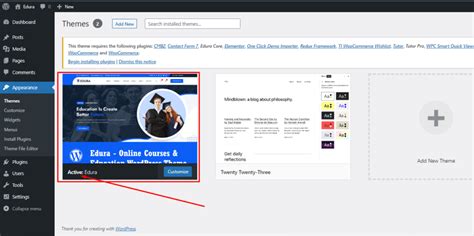 Theme Installation Themeholy