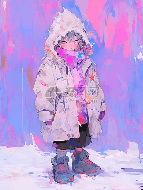 白袍雪靴插画图片下载 正版图片600955782 摄图网