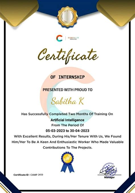 Im Pleased To Announce That Im Excited To Present My Internship