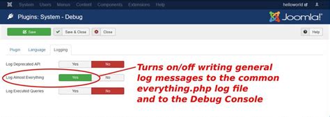 Using Jlog Joomla Documentation