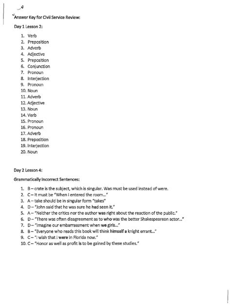 Answer Keys To Csc Reviewer Pdf