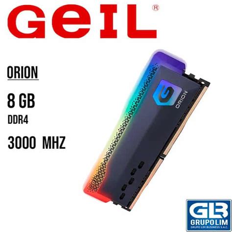 Memoria Ram Geil Orion Ddr4 8gb 3000 Gaosg48gb3000c16asc Negro