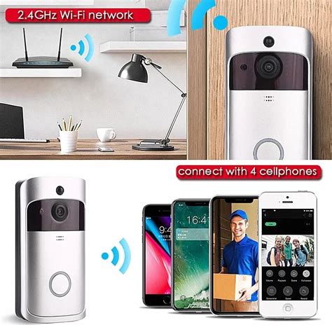 M Smart Video WIFI Doorbell Camera P Visual Call Intercom Door Bell Infrared Night Vision