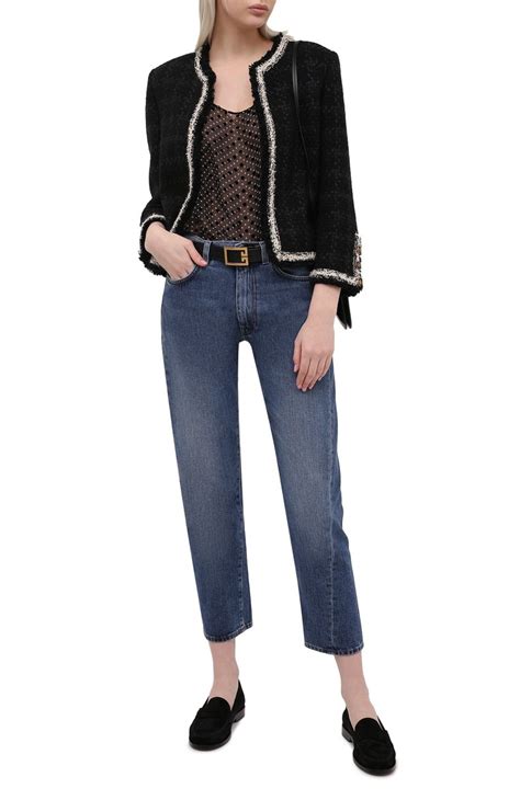 Женский желтый жакет из шерсти и хлопка Miu Miu купить в интернет магазине ЦУМ арт Mh1708 Grv