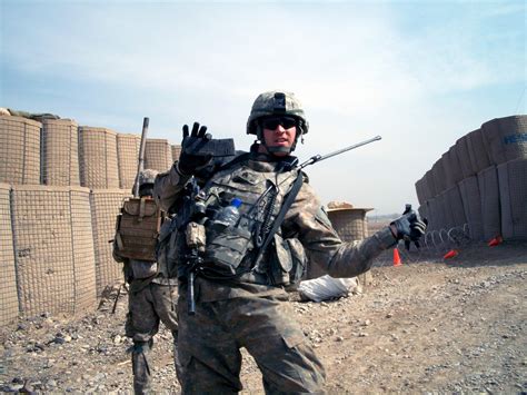 Sgt Houk Leaving The Ecp At Cop Johnston In The Arghandab River Valley C 2010 With Bravo