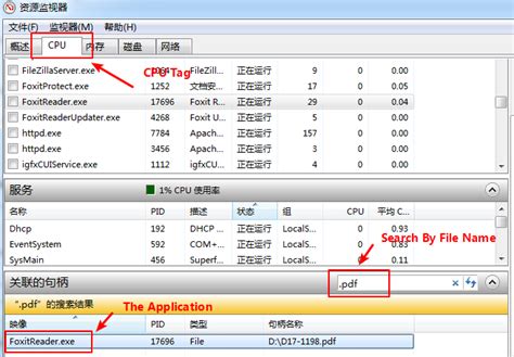 a simple way to find out which process is locking a file or folder on