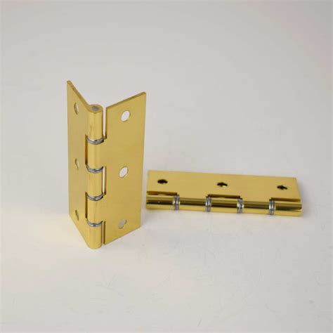 Small Brass Cabinet Hinges Pair Proper Copper Design