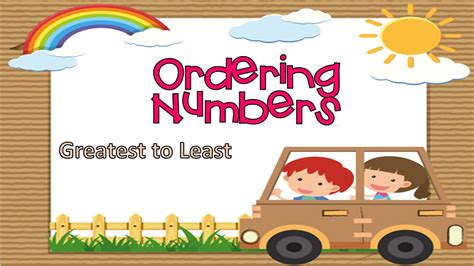 Ordering Numbers From Greatest To Least