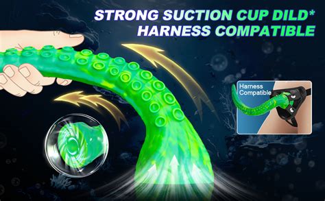 Serhoo Tentacle Dildo Long Dildos Monster Green Dildo 22 Inch Huge