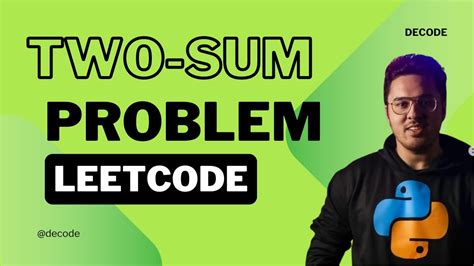 Two Sum Problem In Java Coding Interview Essential Youtube