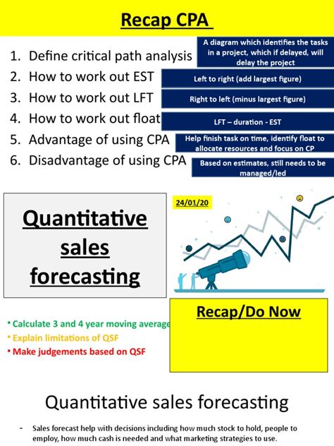 Quantitative Sales Forecasting Pdf Forecasting Moving Average