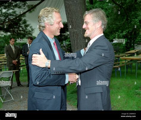 Oslo 19940825 Publishing Director William Nygaard Tv Welcomes Gudmund