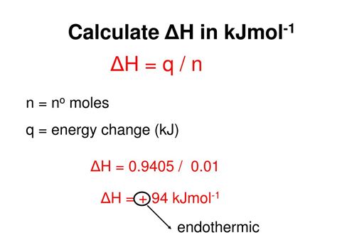 PPT Experimental Enthalpy Changes PowerPoint Presentation Free Download ID 3620633