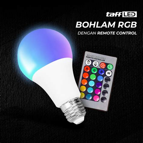 Taffled Lampu Bohlam Rgb W E Dengan Remote Control B White Jakartanotebook Com