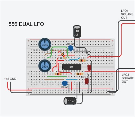 556 Dual Lfo Breadboard Diagram R Modular