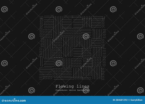 Abstract Line Matrix Pattern Noise Flow Dynamic Stock Vector