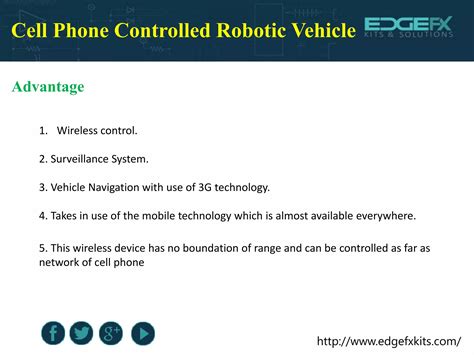 Cell Phone Controlled Robotic Vehicle Pptx