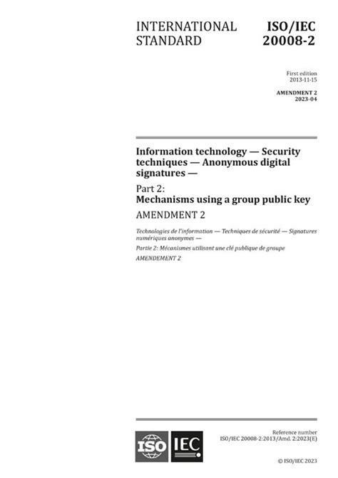 ISO IEC AMD IEC Standards VDE Publishing House