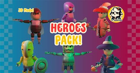 Heroes Pack 3d 캐릭터 Unity Asset Store