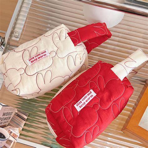 손잡이 토끼 화장품 이너백 파우치 2종 1택 두사몰