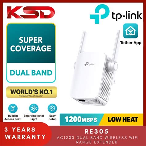 Tp Link Ac Re Ghz Ghz Dual Band Wireless Wifi Range Extender Wifi Booster