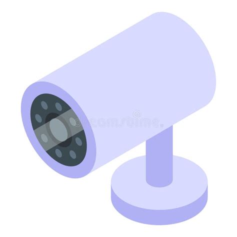 Modern Security Camera Providing Safety And Surveillance Stock Illustration Illustration Of