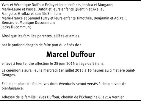 Marcel Duffour Hommages