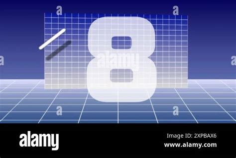 Rising Graph Animation Over Grid Background With Numbers Prominently Displayed Statistics