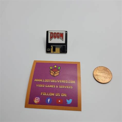 Original DOOM Floppy Disk Old Babe Doom Floppy Disk Enamel Etsy
