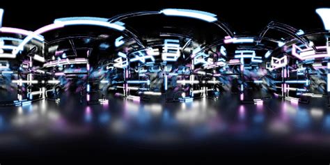 360도 전체 파노라마 환경 맵 미래 어두운 산업 그런 지 지하실 파이프 3d 렌더링 일러스트 Hdri Hdr Vr 가상 현실