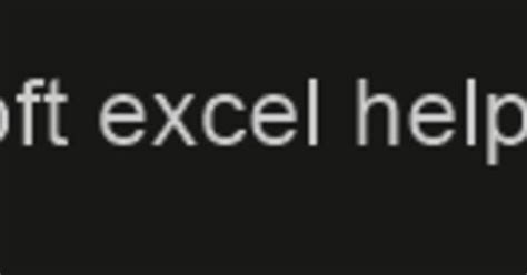Microsoft Excel Help Tutorial Imgur