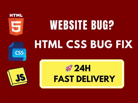 Frontend Bug Fix Expert Html Css Javascript React Issues Solved Upwork