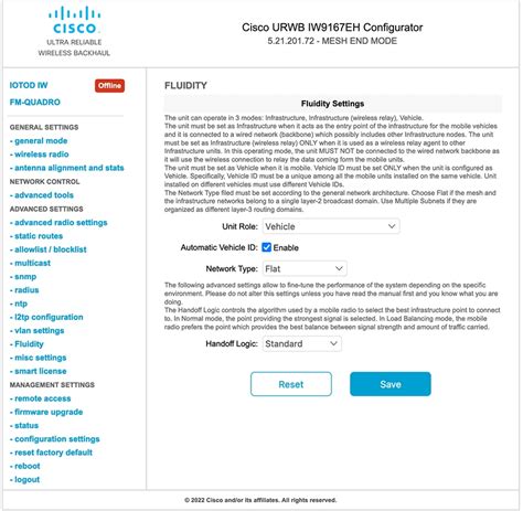 Cisco Ultra Reliable Wireless Backhaul For Catalyst Iw Access Points Software Configuration