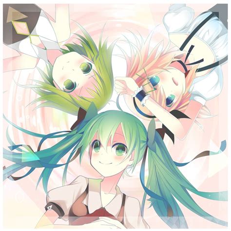 Hatsune Miku Kagamine Rin And Gumi Vocaloid Drawn By Temari Deae Danbooru