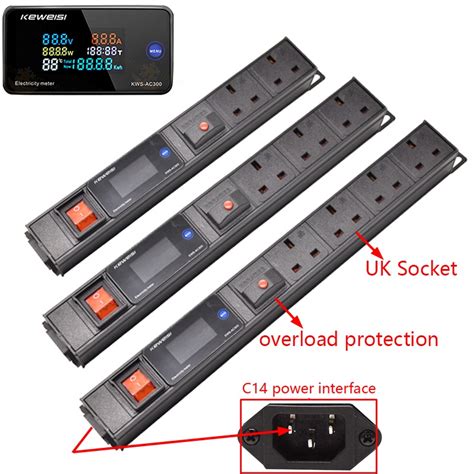 Multifunctional Digital Display Meter Pdu16a Overload Protection Distribution Unit British