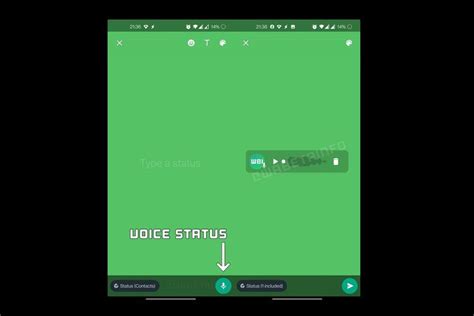 Foto Cara Membuat Status Whatsapp Pakai Voice Note