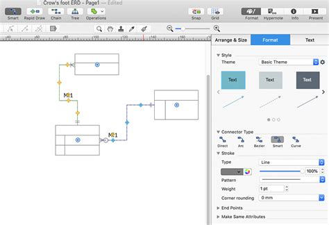 Creating Crows Foot Er Diagram Conceptdraw Helpdesk