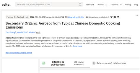 Secondary Organic Aerosol From Typical Chinese Domestic Cooking Emissions