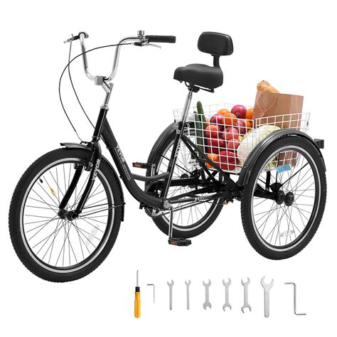 Vevor Bicicleta Triciclos Para Adultos Bicicletas De Tres Ruedas De