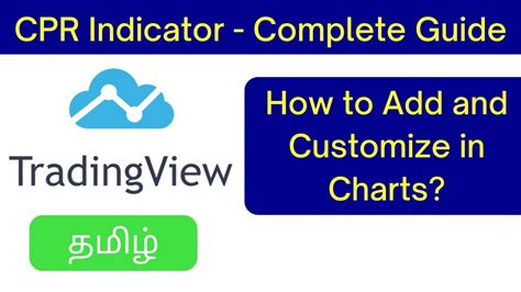 Cpr Indicator How To Add And Customize In Intraday Charts Tamil Cpr