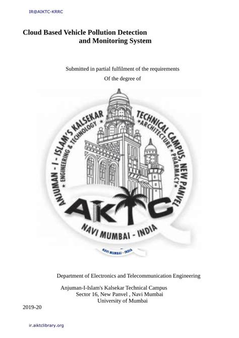 Pdf Cloud Based Vehicle Pollution Detection And Monitoring System Dokumentips