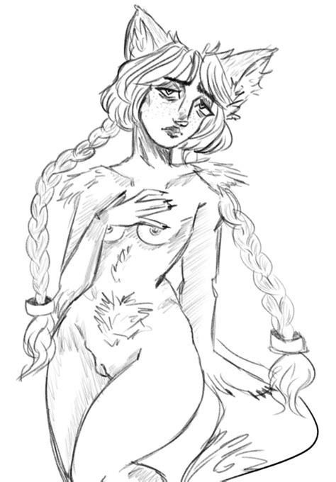 Rule 34 Breasts Fox Ears Fox Tail Furry Original Character Pubic Hair