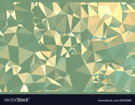 Abstract Textured Green Polygonal Background Low Vector Image