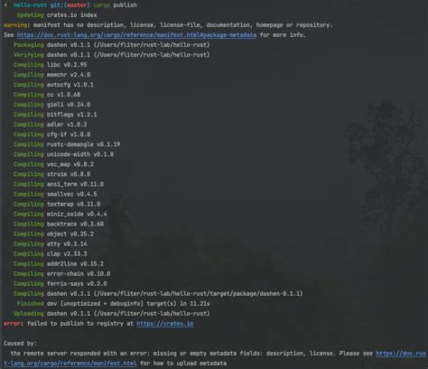 后端 制作crate并发布到Crates io 个人文章 SegmentFault 思否