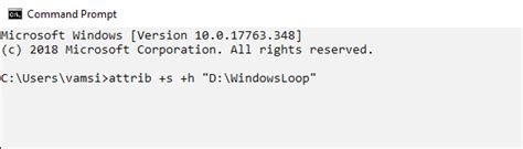 how to use attrib command to hide folder in windows 10 and 11