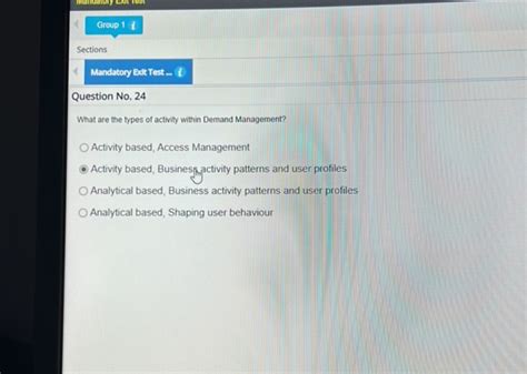 Group 1 I Sections Mandatory Eet Test I StudyX