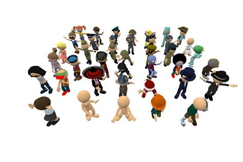 Hyper Casual Characters Pack 40 Character 3d 人形角色 Unity Asset Store