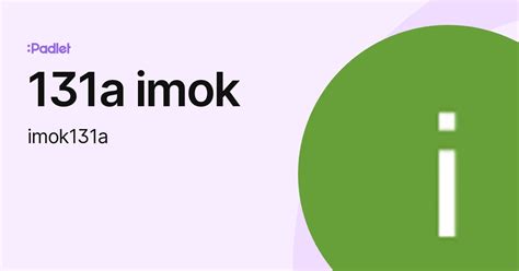 131a Imok Imok131a Profile Padlet