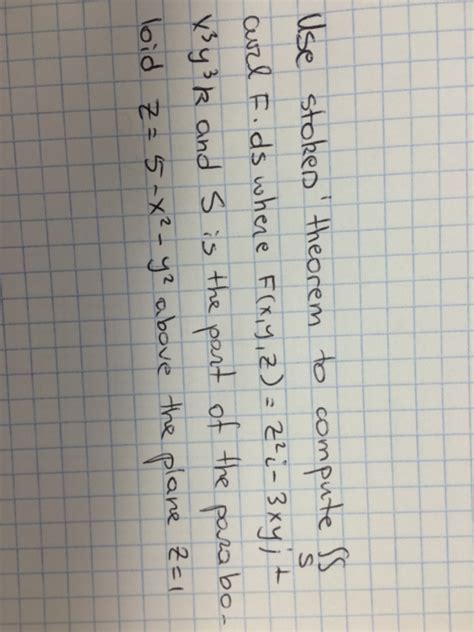 solved use stokes theorem to compute doubleintegral s curl